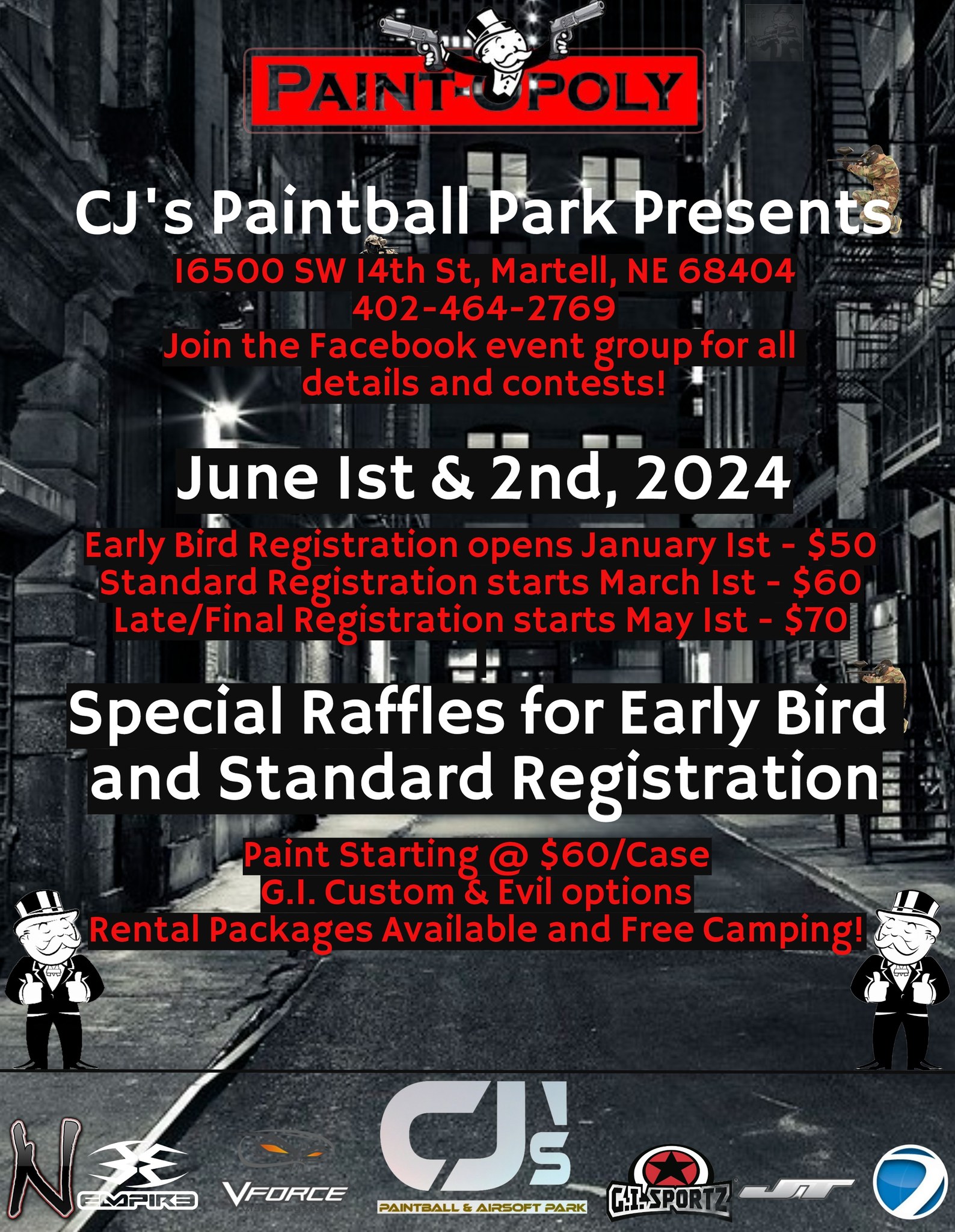 Special Events - CJ's Paintball