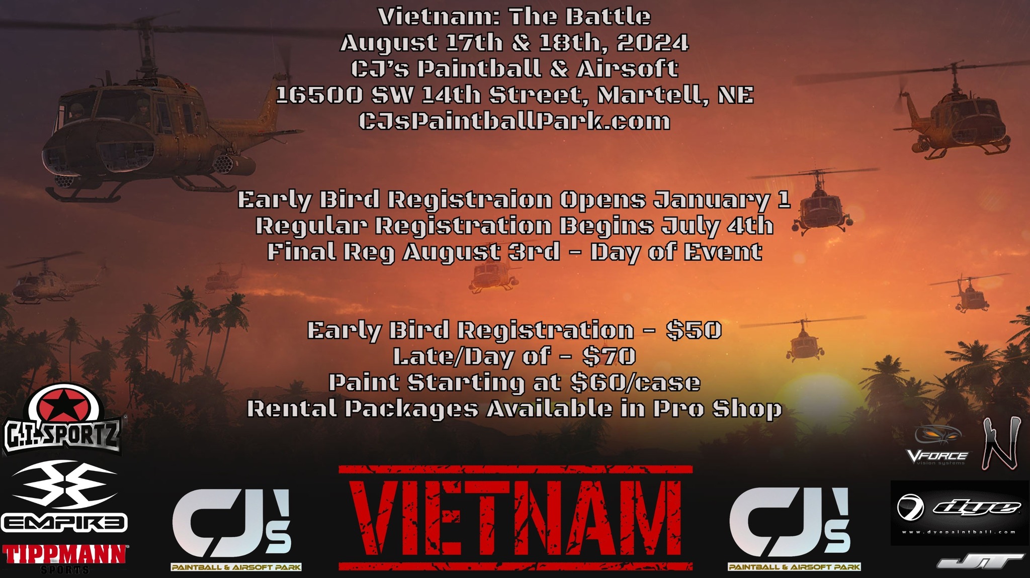 Special Events - CJ's Paintball